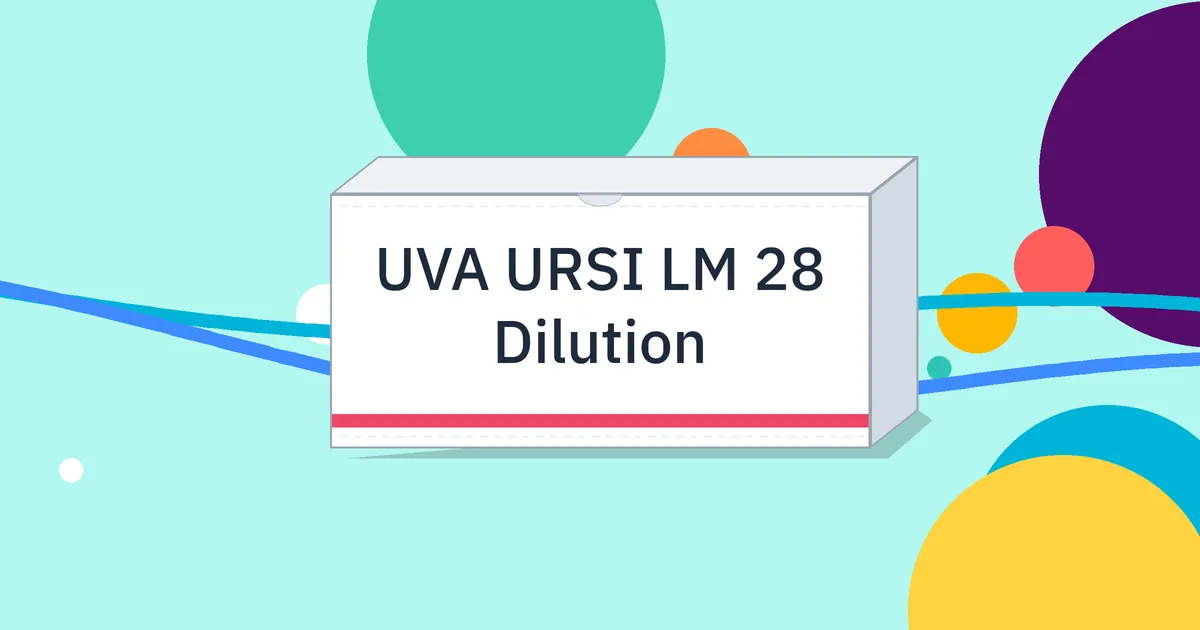 Symbolbild: Packung mit der Aufschrift UVA URSI LM 28 Dilution (PZN 13259337) – Verfügbarkeit und Bezug in Apotheken in Frankfurt am Main