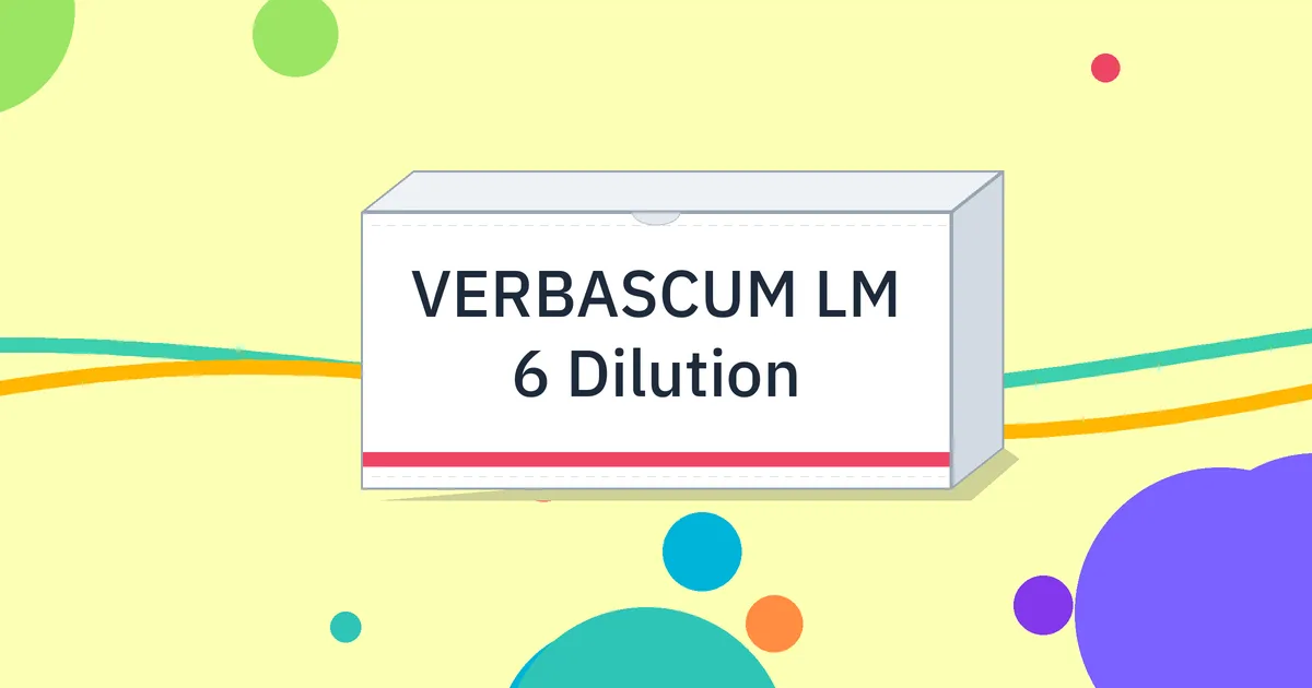 Symbolbild: Packung mit der Aufschrift VERBASCUM LM 6 Dilution (PZN 13265987) – Verfügbarkeit und Bezug in Apotheken in Frankfurt am Main