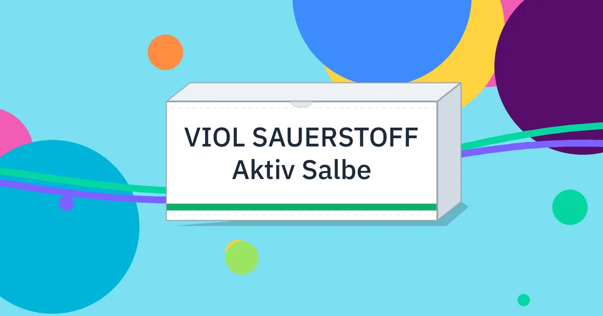 Symbolbild: Packung mit der Aufschrift VIOL SAUERSTOFF Aktiv Salbe (PZN 02902907) – Verfügbarkeit und Bezug in Apotheken in Frankfurt am Main