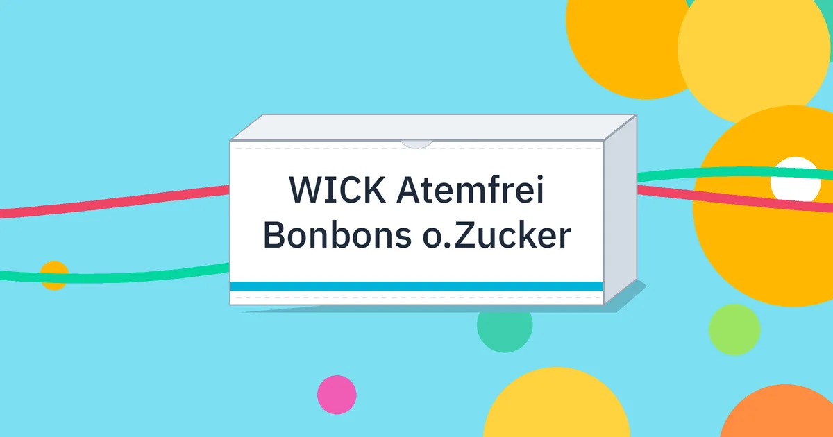 Symbolbild: Packung mit der Aufschrift WICK Atemfrei Bonbons o.Zucker (PZN 08862020) – Verfügbarkeit und Bezug in Apotheken in Frankfurt am Main