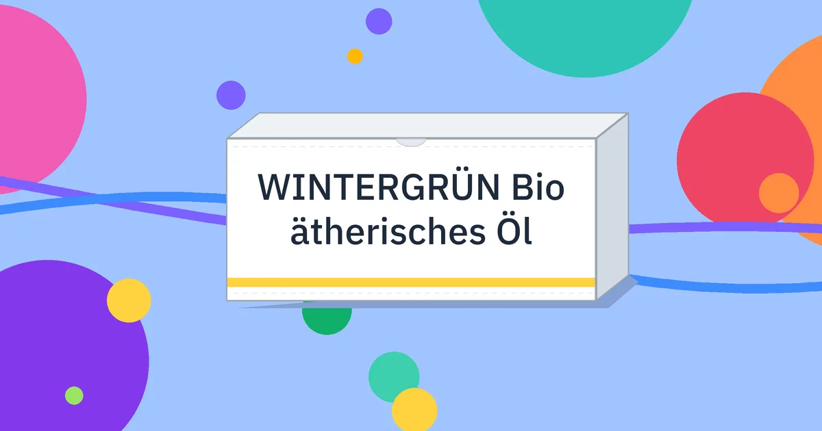 Symbolbild: Packung mit der Aufschrift WINTERGRÜN Bio ätherisches Öl (PZN 16022073) – Verfügbarkeit und Bezug in Apotheken in Frankfurt am Main