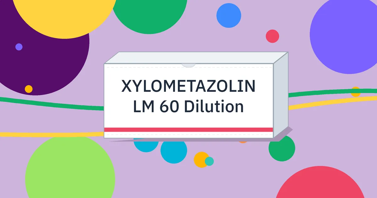 Symbolbild: Packung mit der Aufschrift XYLOMETAZOLIN LM 60 Dilution (PZN 13283761) – Verfügbarkeit und Bezug in Apotheken in Frankfurt am Main