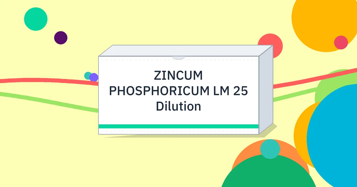 Symbolbild: Packung mit der Aufschrift ZINCUM PHOSPHORICUM LM 25 Dilution (PZN 13297674) – Verfügbarkeit und Bezug in Apotheken in Frankfurt am Main