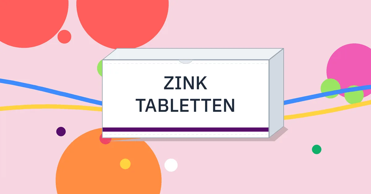 Symbolbild: Packung mit der Aufschrift ZINK TABLETTEN (PZN 00328485) – Verfügbarkeit und Bezug in Apotheken in Frankfurt am Main