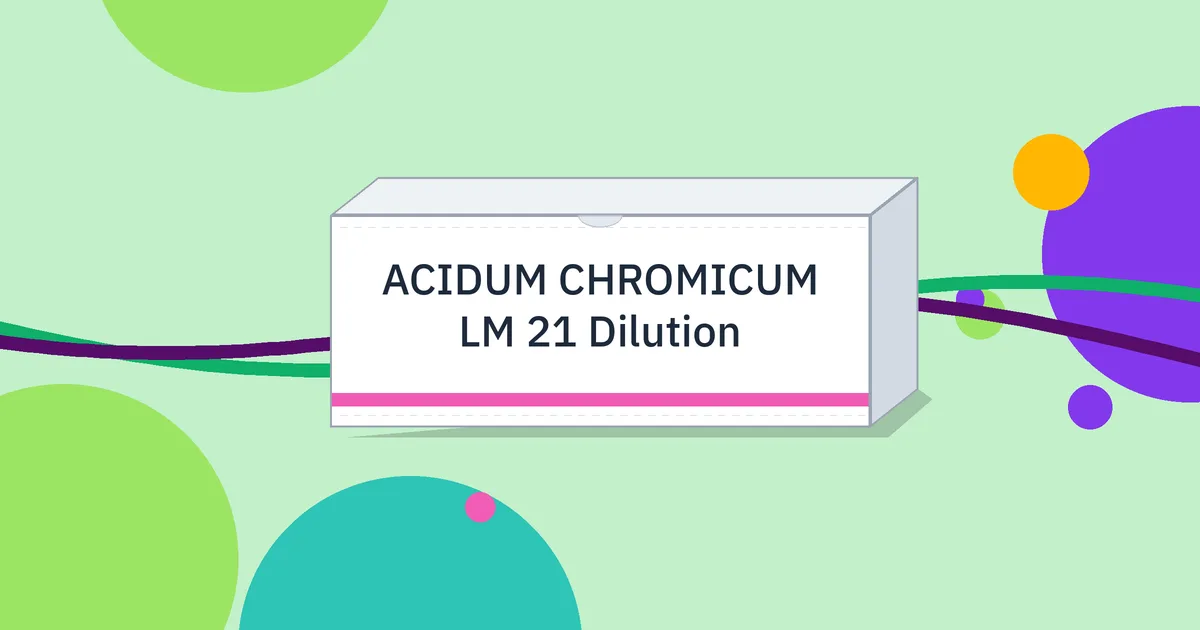 Symbolbild: Packung mit der Aufschrift ACIDUM CHROMICUM LM 21 Dilution (PZN 13272786) – Verfügbarkeit und Bezug in Apotheken in Frankfurt am Main