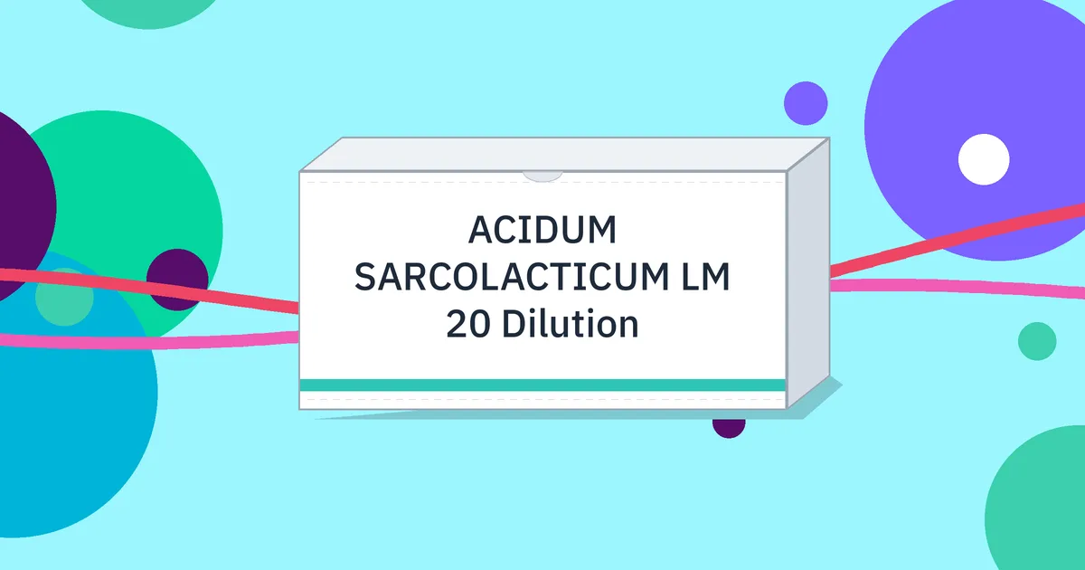 Symbolbild: Packung mit der Aufschrift ACIDUM SARCOLACTICUM LM 20 Dilution (PZN 13283146) – Verfügbarkeit und Bezug in Apotheken in Frankfurt am Main
