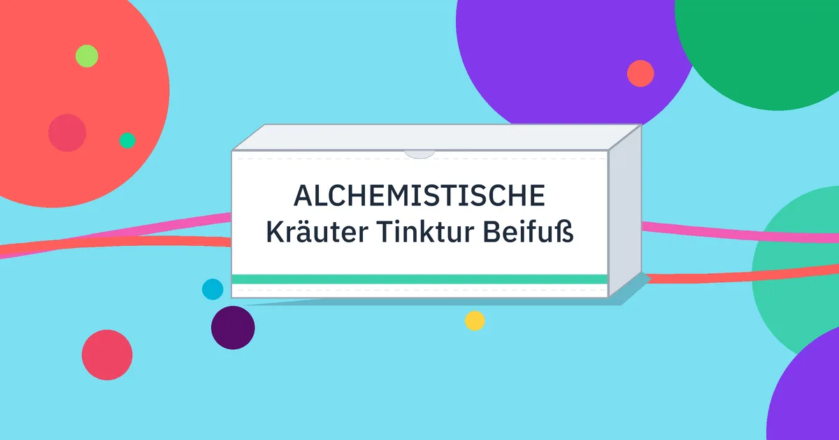 Symbolbild: Packung mit der Aufschrift ALCHEMISTISCHE Kräuter Tinktur Beifuß (PZN 17418241) – Verfügbarkeit und Bezug in Apotheken in Frankfurt am Main