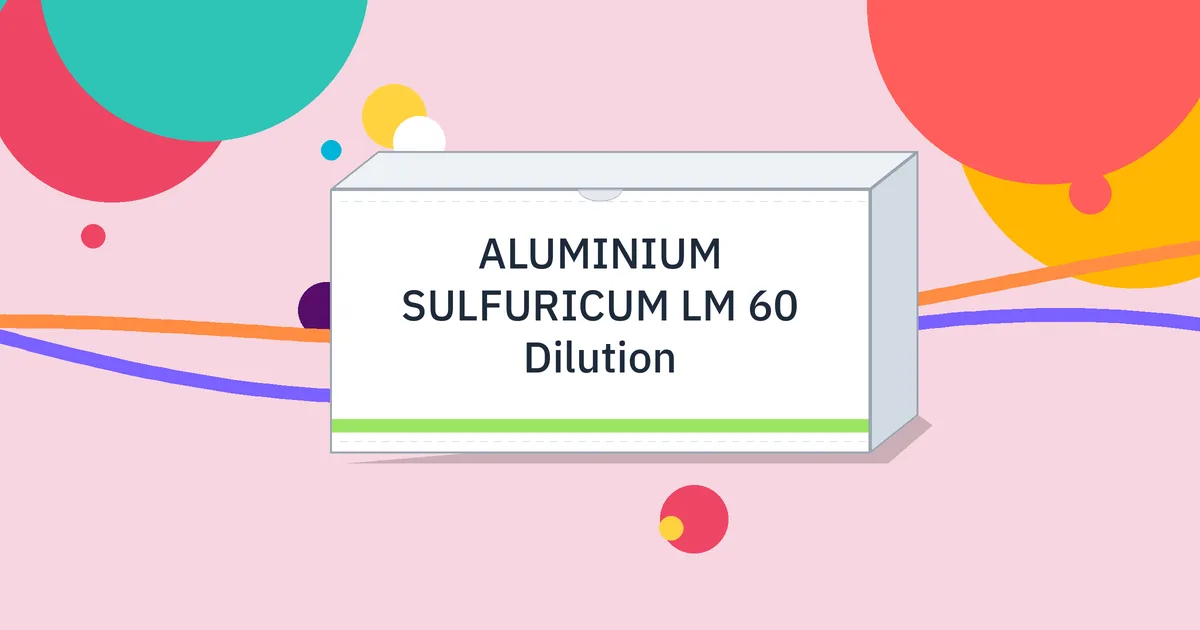 Symbolbild: Packung mit der Aufschrift ALUMINIUM SULFURICUM LM 60 Dilution (PZN 13317879) – Verfügbarkeit und Bezug in Apotheken in Frankfurt am Main