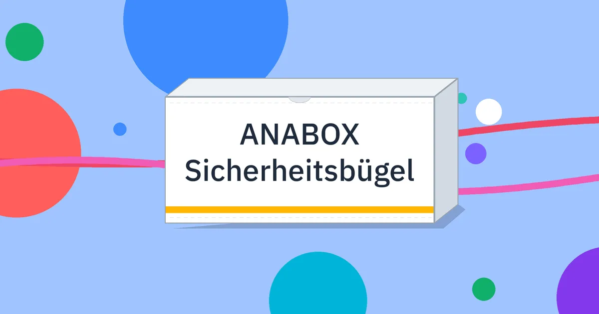 Symbolbild: Packung mit der Aufschrift ANABOX Sicherheitsbügel (PZN 07667569) – Verfügbarkeit und Bezug in Apotheken in Frankfurt am Main