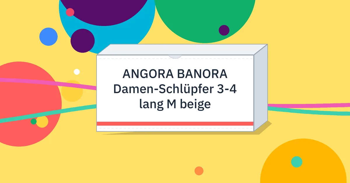Symbolbild: Packung mit der Aufschrift ANGORA BANORA Damen-Schlüpfer 3-4 lang M beige (PZN 01540388) – Verfügbarkeit und Bezug in Apotheken in Frankfurt am Main