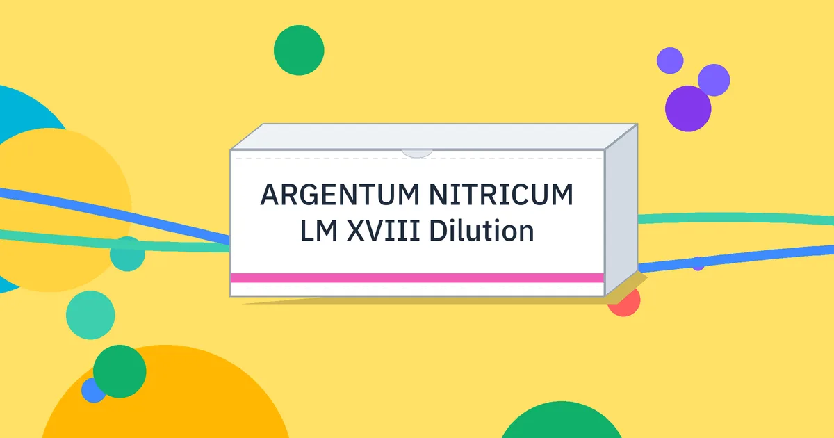 Symbolbild: Packung mit der Aufschrift ARGENTUM NITRICUM LM XVIII Dilution (PZN 02667748) – Verfügbarkeit und Bezug in Apotheken in Frankfurt am Main