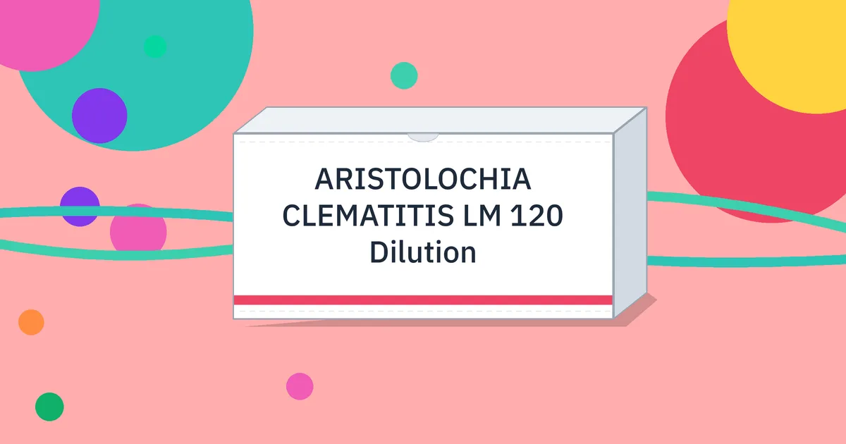 Symbolbild: Packung mit der Aufschrift ARISTOLOCHIA CLEMATITIS LM 120 Dilution (PZN 13392036) – Verfügbarkeit und Bezug in Apotheken in Frankfurt am Main