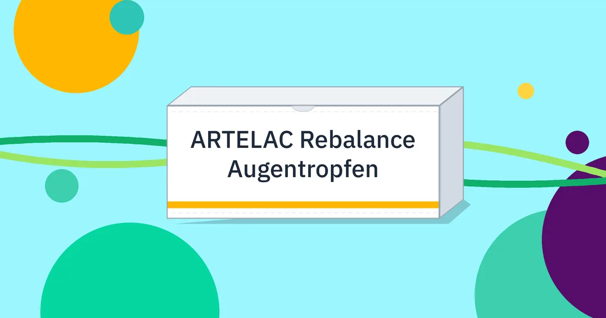 Symbolbild: Packung mit der Aufschrift ARTELAC Rebalance Augentropfen (PZN 11678544) – Verfügbarkeit und Bezug in Apotheken in Frankfurt am Main