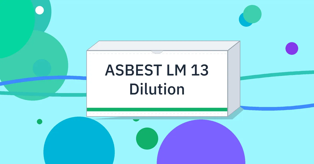 Symbolbild: Packung mit der Aufschrift ASBEST LM 13 Dilution (PZN 13398317) – Verfügbarkeit und Bezug in Apotheken in Frankfurt am Main