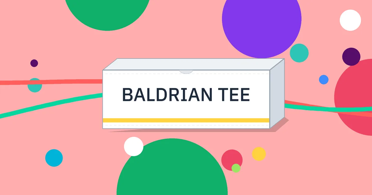 Symbolbild: Packung mit der Aufschrift BALDRIAN TEE (PZN 18155134) – Verfügbarkeit und Bezug in Apotheken in Frankfurt am Main