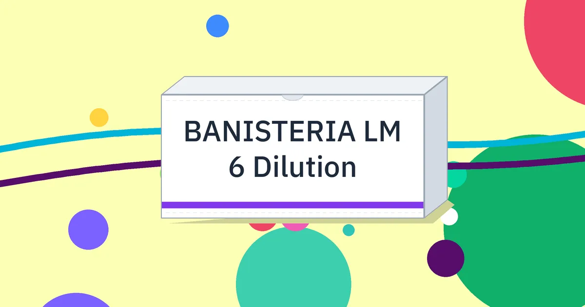Symbolbild: Packung mit der Aufschrift BANISTERIA LM 6 Dilution (PZN 13375552) – Verfügbarkeit und Bezug in Apotheken in Frankfurt am Main
