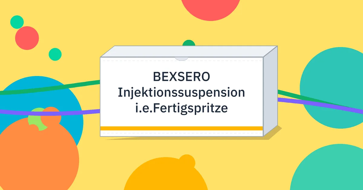 Symbolbild: Packung mit der Aufschrift BEXSERO Injektionssuspension i.e.Fertigspritze (PZN 18798381) – Verfügbarkeit und Bezug in Apotheken in Frankfurt am Main