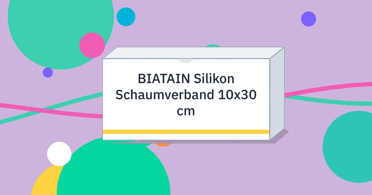 Symbolbild: Packung mit der Aufschrift BIATAIN Silikon Schaumverband 10x30 cm (PZN 12738679) – Verfügbarkeit und Bezug in Apotheken in Frankfurt am Main