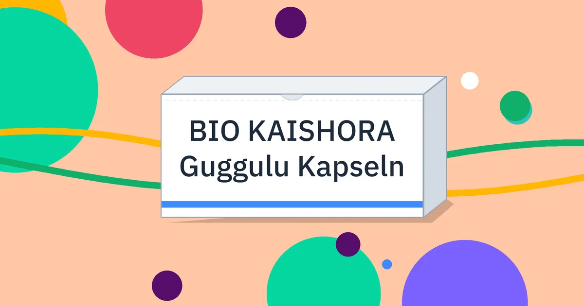 Symbolbild: Packung mit der Aufschrift BIO KAISHORA Guggulu Kapseln (PZN 16718656) – Verfügbarkeit und Bezug in Apotheken in Frankfurt am Main