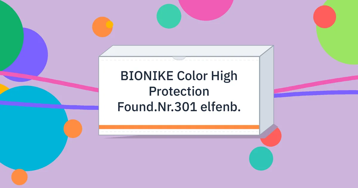 Symbolbild: Packung mit der Aufschrift BIONIKE Color High Protection Found.Nr.301 elfenb. (PZN 12606239) – Verfügbarkeit und Bezug in Apotheken in Frankfurt am Main
