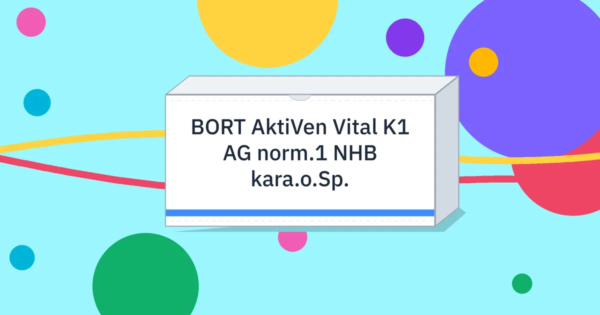 Symbolbild: Packung mit der Aufschrift BORT AktiVen Vital K1 AG norm.1 NHB kara.o.Sp. (PZN 13734815) – Verfügbarkeit und Bezug in Apotheken in Frankfurt am Main