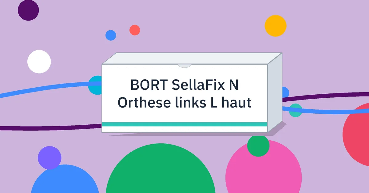 Symbolbild: Packung mit der Aufschrift BORT SellaFix N Orthese links L haut (PZN 08522672) – Verfügbarkeit und Bezug in Apotheken in Frankfurt am Main