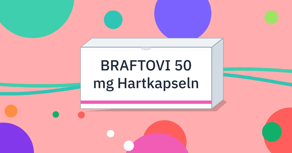 Symbolbild: Packung mit der Aufschrift BRAFTOVI 50 mg Hartkapseln (PZN 14439656) – Verfügbarkeit und Bezug in Apotheken in Frankfurt am Main