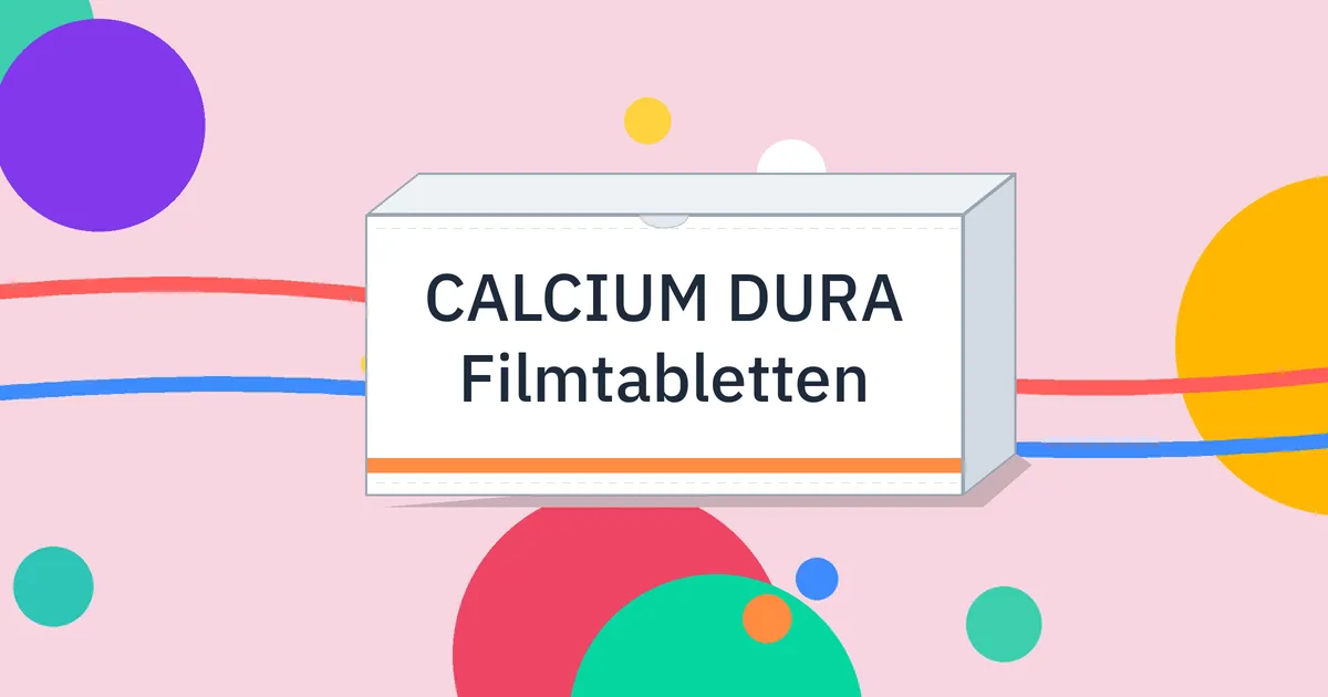 Symbolbild: Packung mit der Aufschrift CALCIUM DURA Filmtabletten (PZN 04970936) – Verfügbarkeit und Bezug in Apotheken in Frankfurt am Main