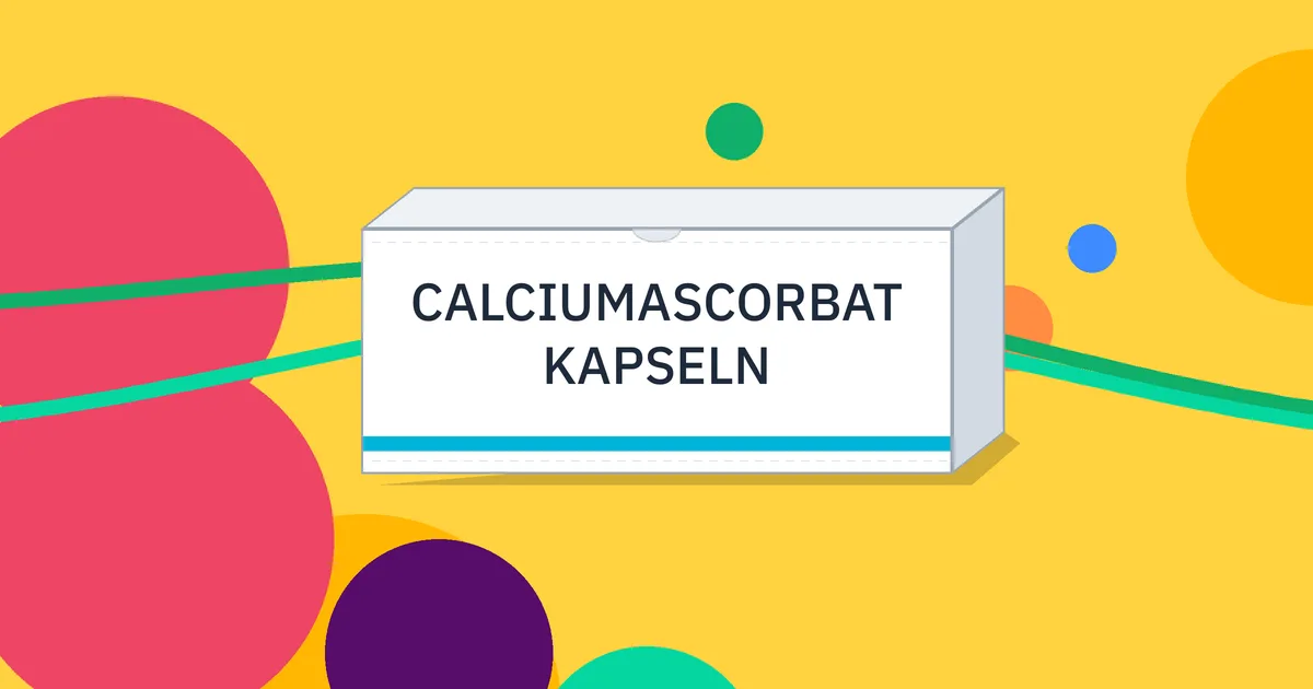 Symbolbild: Packung mit der Aufschrift CALCIUMASCORBAT KAPSELN (PZN 10309595) – Verfügbarkeit und Bezug in Apotheken in Frankfurt am Main