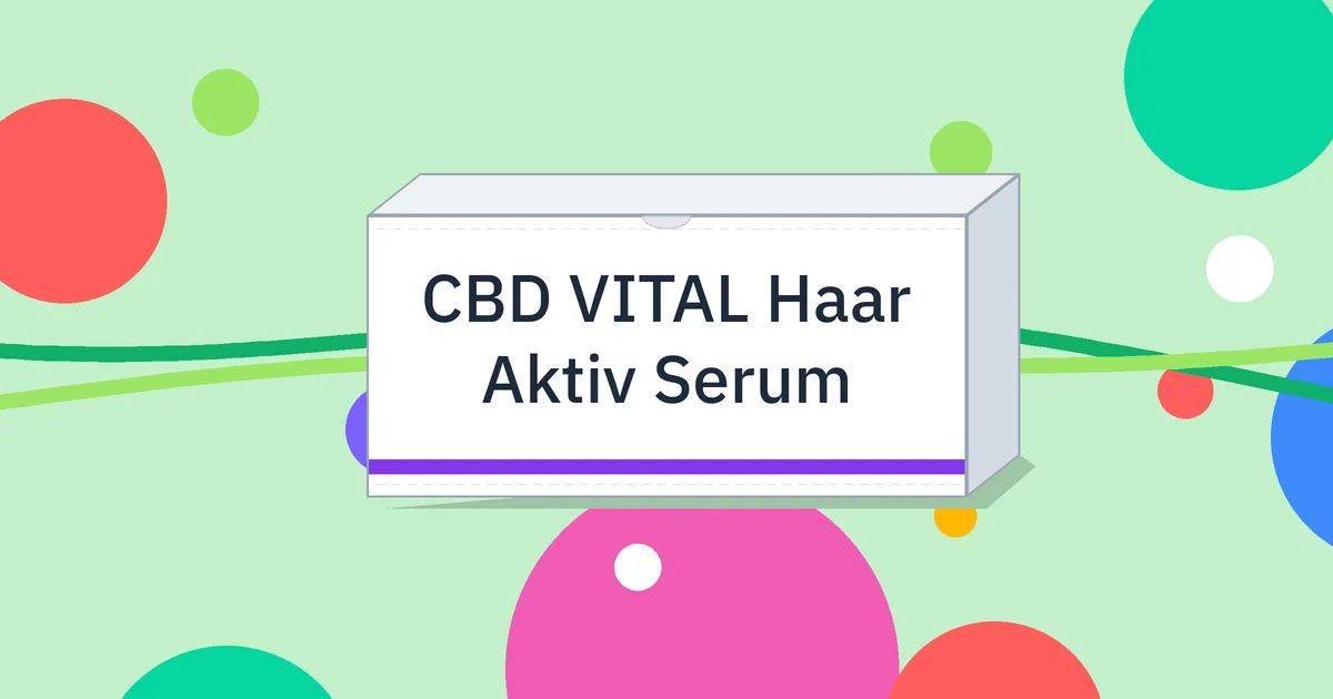 Symbolbild: Packung mit der Aufschrift CBD VITAL Haar Aktiv Serum (PZN 19663045) – Verfügbarkeit und Bezug in Apotheken in Frankfurt am Main