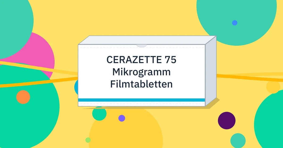 Symbolbild: Packung mit der Aufschrift CERAZETTE 75 Mikrogramm Filmtabletten (PZN 02710852) – Verfügbarkeit und Bezug in Apotheken in Frankfurt am Main