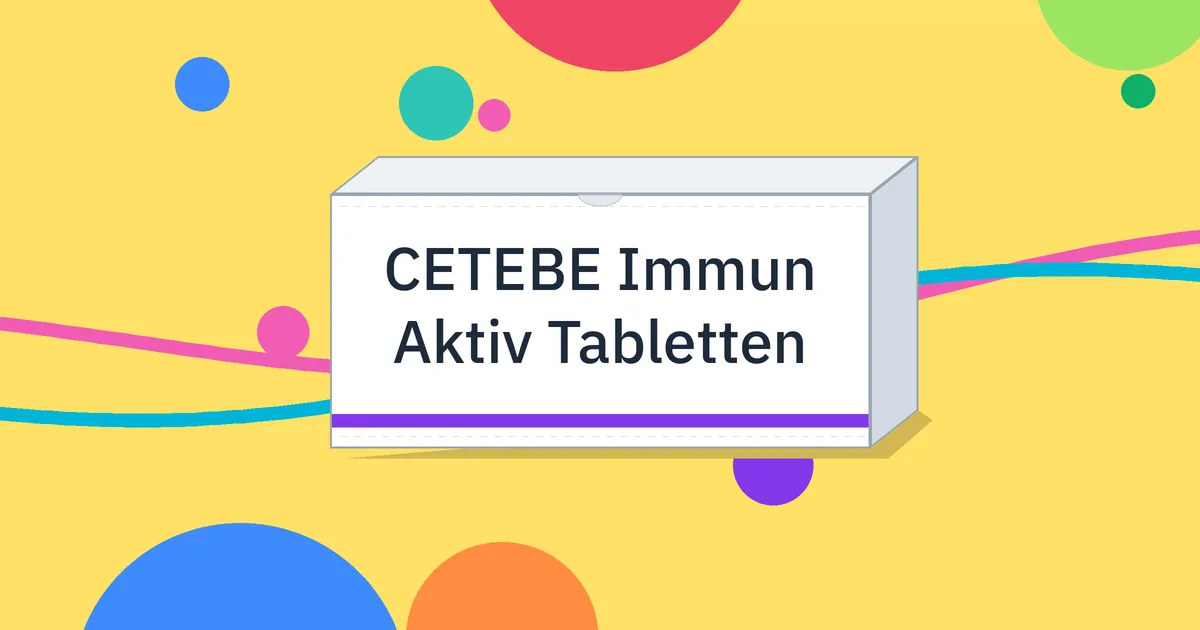 Symbolbild: Packung mit der Aufschrift CETEBE Immun Aktiv Tabletten (PZN 17513488) – Verfügbarkeit und Bezug in Apotheken in Frankfurt am Main