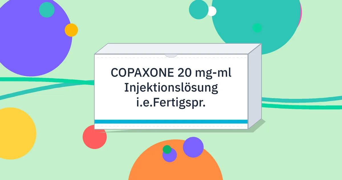 Symbolbild: Packung mit der Aufschrift COPAXONE 20 mg-ml Injektionslösung i.e.Fertigspr. (PZN 10217309) – Verfügbarkeit und Bezug in Apotheken in Frankfurt am Main