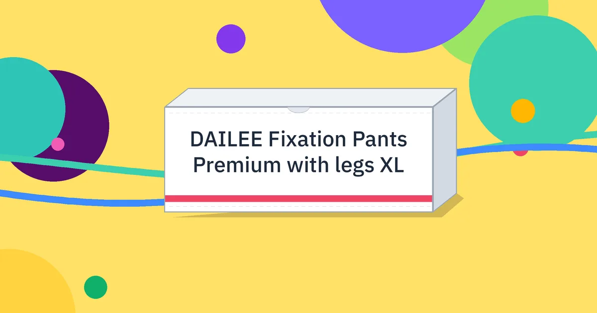 Symbolbild: Packung mit der Aufschrift DAILEE Fixation Pants Premium with legs XL (PZN 13828404) – Verfügbarkeit und Bezug in Apotheken in Frankfurt am Main