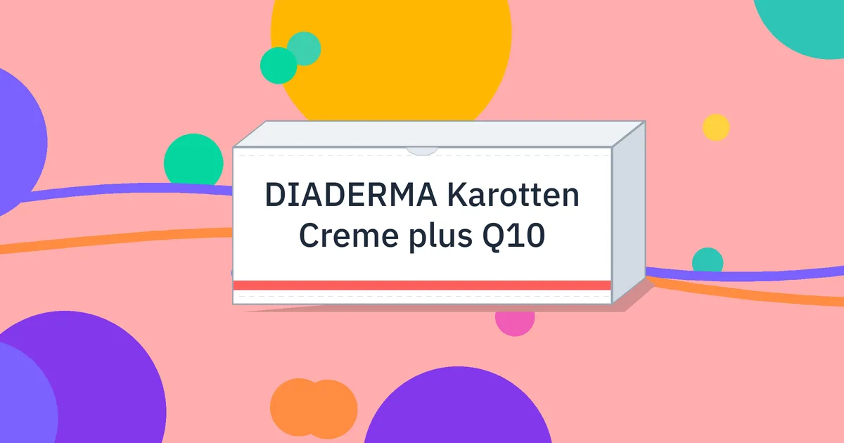 Symbolbild: Packung mit der Aufschrift DIADERMA Karotten Creme plus Q10 (PZN 18354425) – Verfügbarkeit und Bezug in Apotheken in Frankfurt am Main