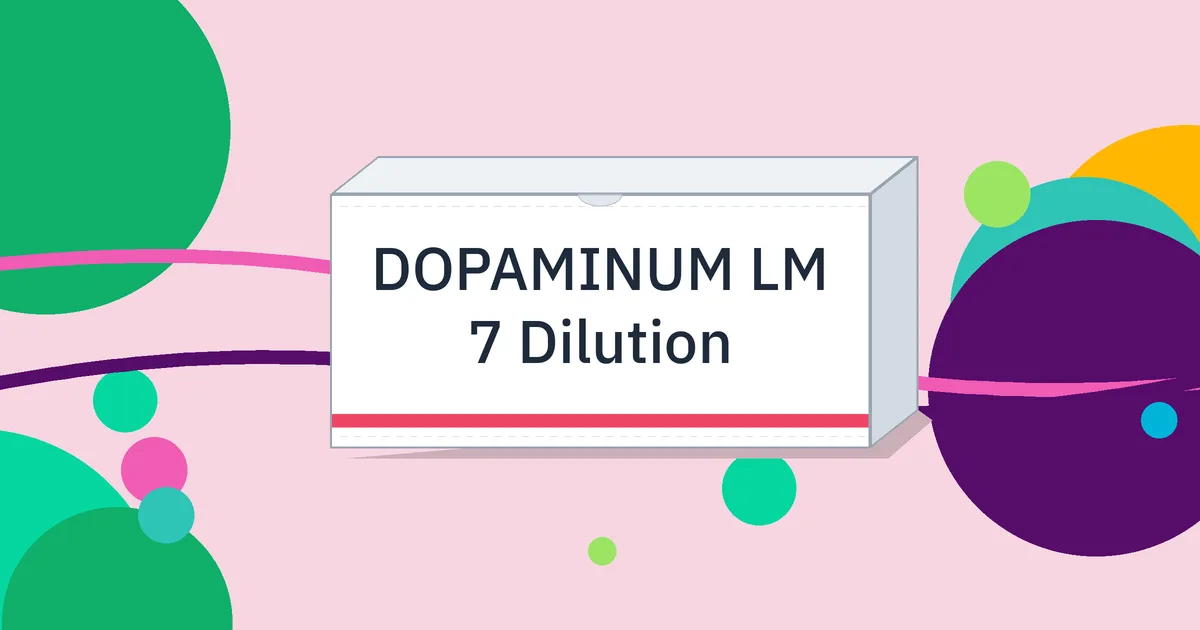 Symbolbild: Packung mit der Aufschrift DOPAMINUM LM 7 Dilution (PZN 12842603) – Verfügbarkeit und Bezug in Apotheken in Frankfurt am Main