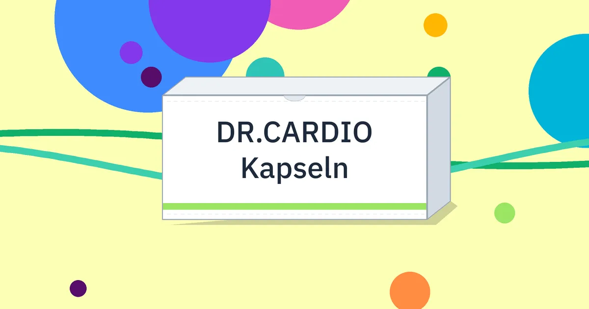 Symbolbild: Packung mit der Aufschrift DR.CARDIO Kapseln (PZN 19469076) – Verfügbarkeit und Bezug in Apotheken in Frankfurt am Main