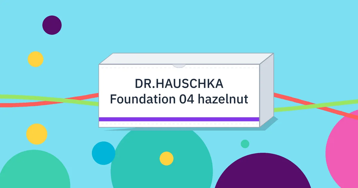 Symbolbild: Packung mit der Aufschrift DR.HAUSCHKA Foundation 04 hazelnut (PZN 18167686) – Verfügbarkeit und Bezug in Apotheken in Frankfurt am Main