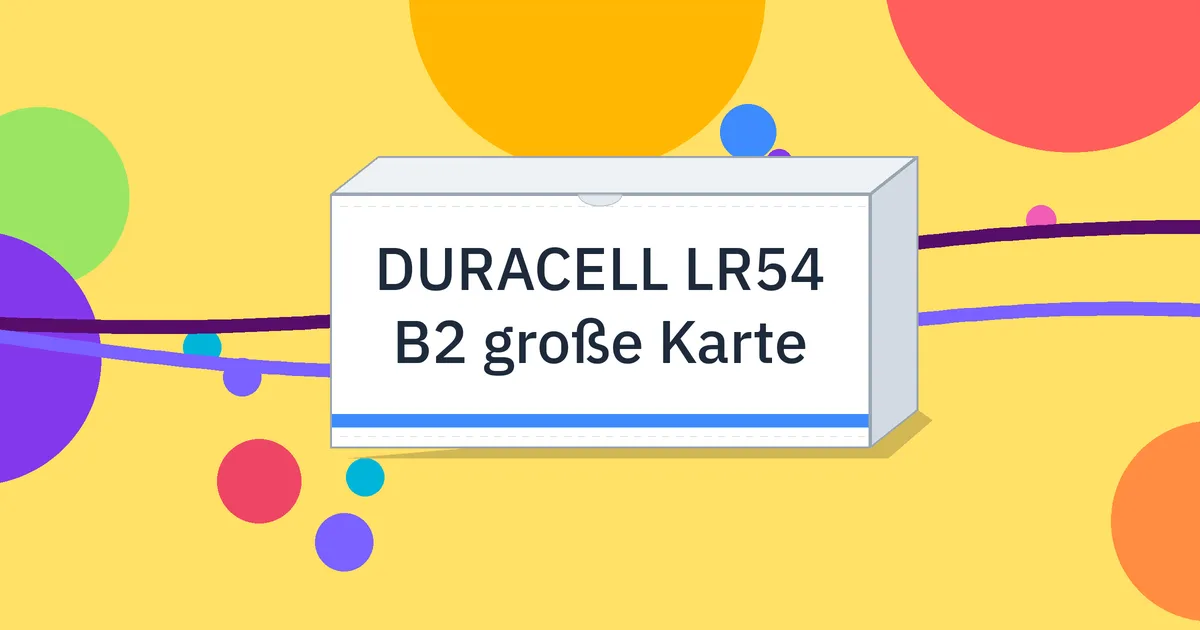 Symbolbild: Packung mit der Aufschrift DURACELL LR54 B2 große Karte (PZN 10319553) – Verfügbarkeit und Bezug in Apotheken in Frankfurt am Main