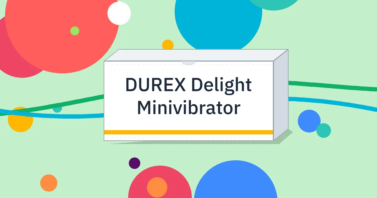 Symbolbild: Packung mit der Aufschrift DUREX Delight Minivibrator (PZN 17165828) – Verfügbarkeit und Bezug in Apotheken in Frankfurt am Main