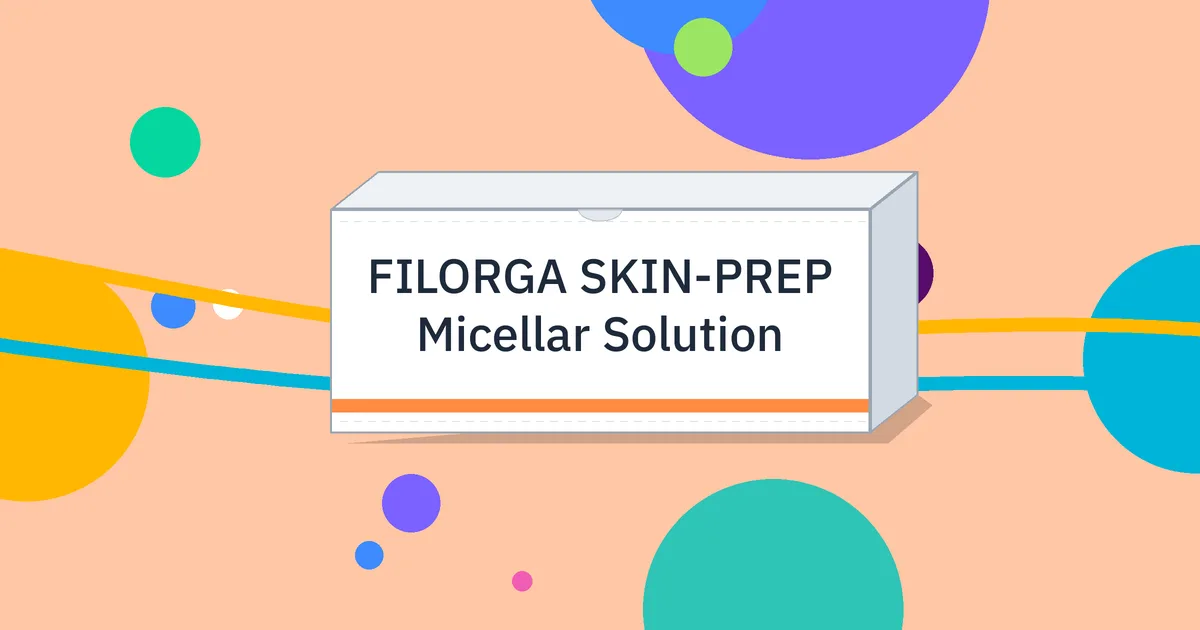 Symbolbild: Packung mit der Aufschrift FILORGA SKIN-PREP Micellar Solution (PZN 19387378) – Verfügbarkeit und Bezug in Apotheken in Frankfurt am Main