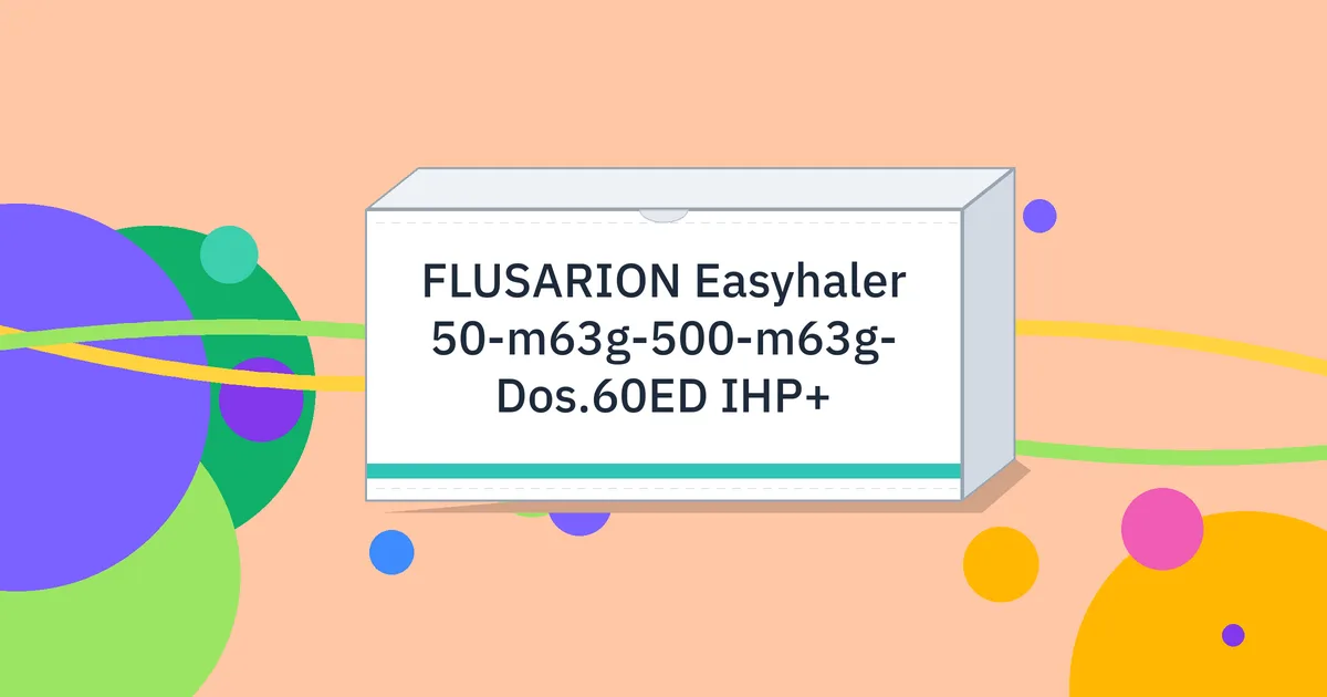 Symbolbild: Packung mit der Aufschrift FLUSARION Easyhaler 50-m63g-500-m63g-Dos.60ED IHP+ (PZN 14186273) – Verfügbarkeit und Bezug in Apotheken in Frankfurt am Main