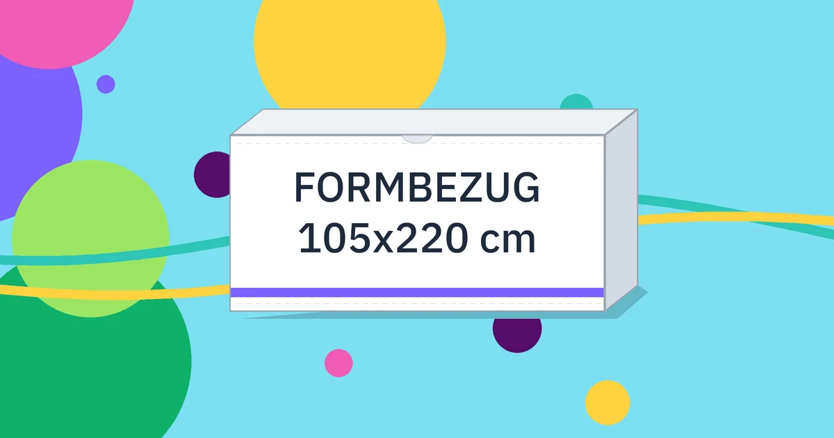 Symbolbild: Packung mit der Aufschrift FORMBEZUG 105x220 cm (PZN 07598265) – Verfügbarkeit und Bezug in Apotheken in Frankfurt am Main