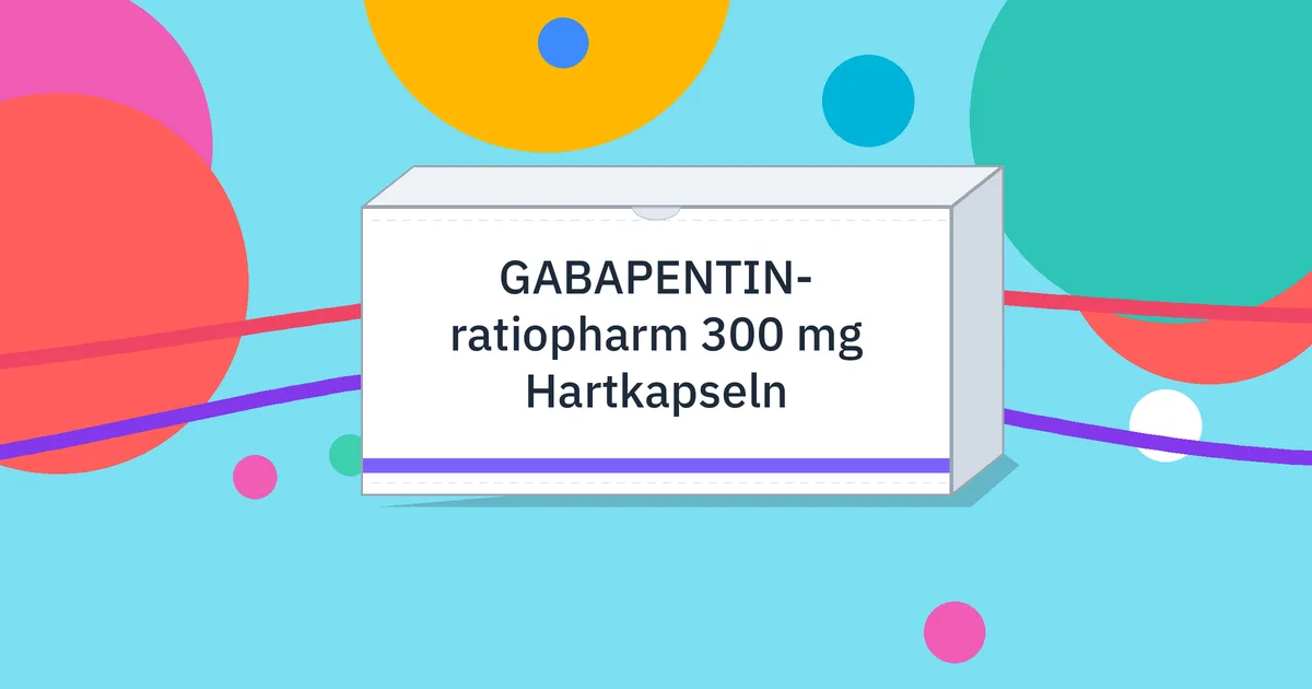 Symbolbild: Packung mit der Aufschrift GABAPENTIN-ratiopharm 300 mg Hartkapseln (PZN 04120008) – Verfügbarkeit und Bezug in Apotheken in Frankfurt am Main