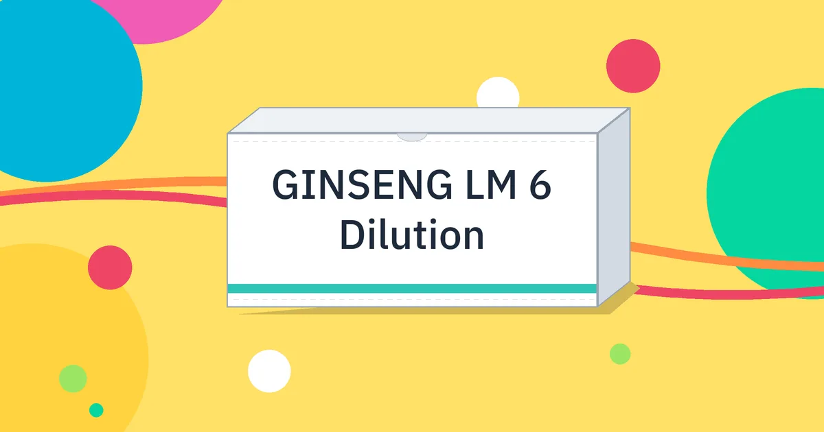 Symbolbild: Packung mit der Aufschrift GINSENG LM 6 Dilution (PZN 12878452) – Verfügbarkeit und Bezug in Apotheken in Frankfurt am Main
