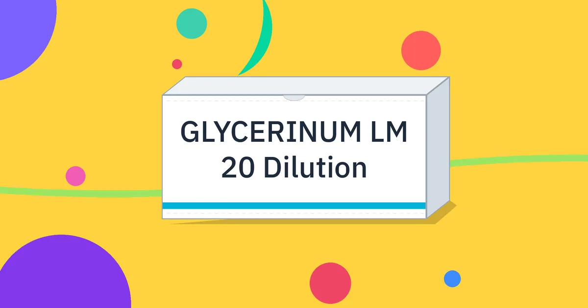 Symbolbild: Packung mit der Aufschrift GLYCERINUM LM 20 Dilution (PZN 12880443) – Verfügbarkeit und Bezug in Apotheken in Frankfurt am Main