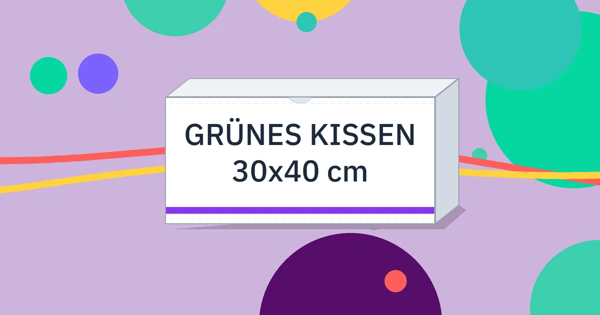 Symbolbild: Packung mit der Aufschrift GRÜNES KISSEN 30x40 cm (PZN 04474640) – Verfügbarkeit und Bezug in Apotheken in Frankfurt am Main