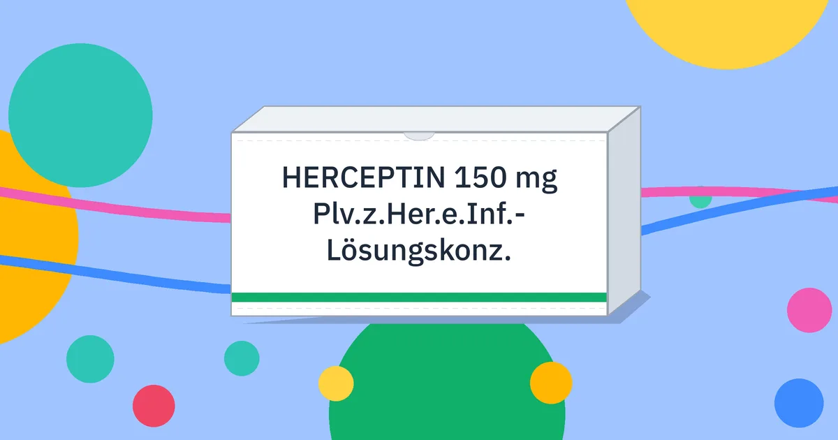 Symbolbild: Packung mit der Aufschrift HERCEPTIN 150 mg Plv.z.Her.e.Inf.-Lösungskonz. (PZN 15896516) – Verfügbarkeit und Bezug in Apotheken in Frankfurt am Main