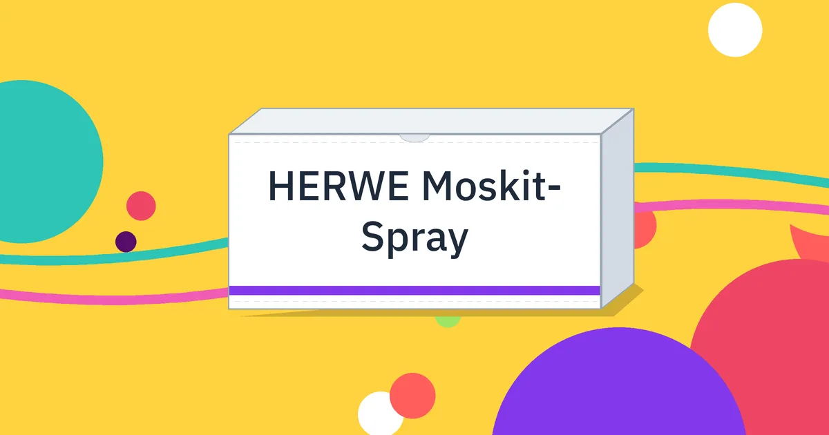 Symbolbild: Packung mit der Aufschrift HERWE Moskit-Spray (PZN 11874274) – Verfügbarkeit und Bezug in Apotheken in Frankfurt am Main