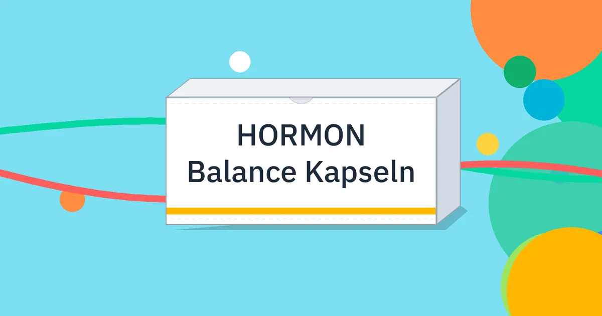 Symbolbild: Packung mit der Aufschrift HORMON Balance Kapseln (PZN 06572105) – Verfügbarkeit und Bezug in Apotheken in Frankfurt am Main
